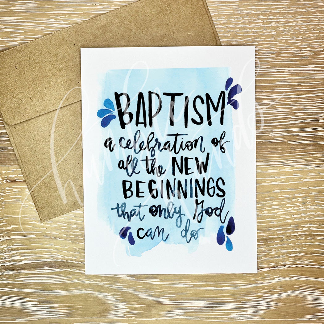 Baptism Card - Etsy