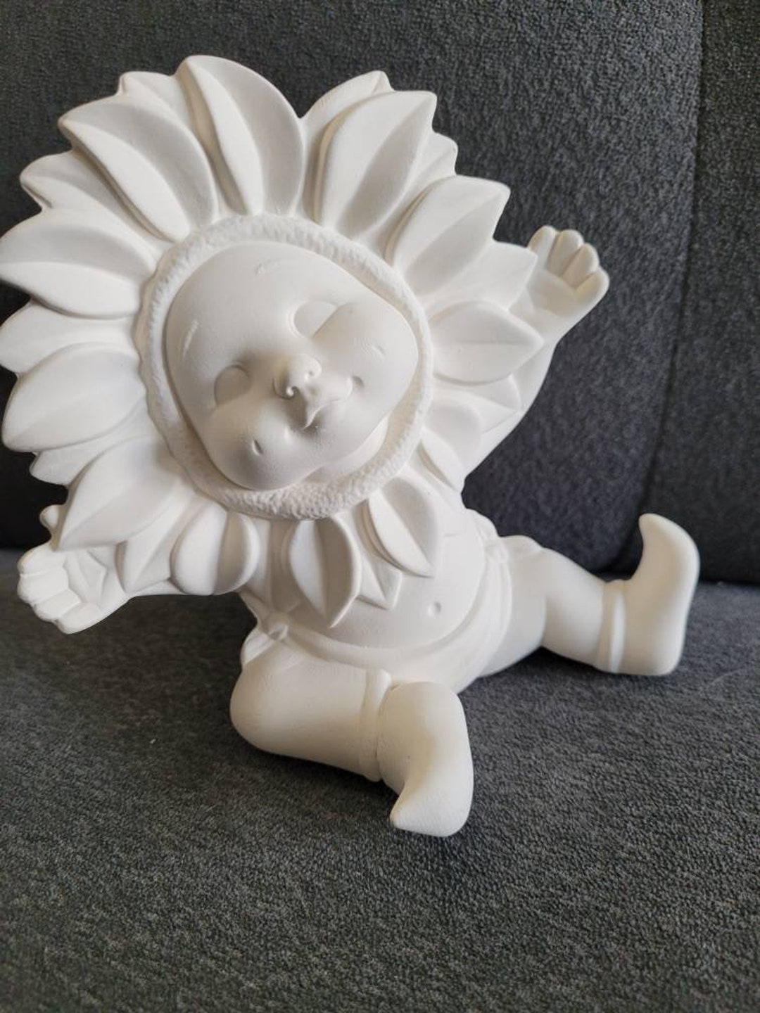 Ready to Paint Ceramic Bisque Sunflower Baby - Etsy