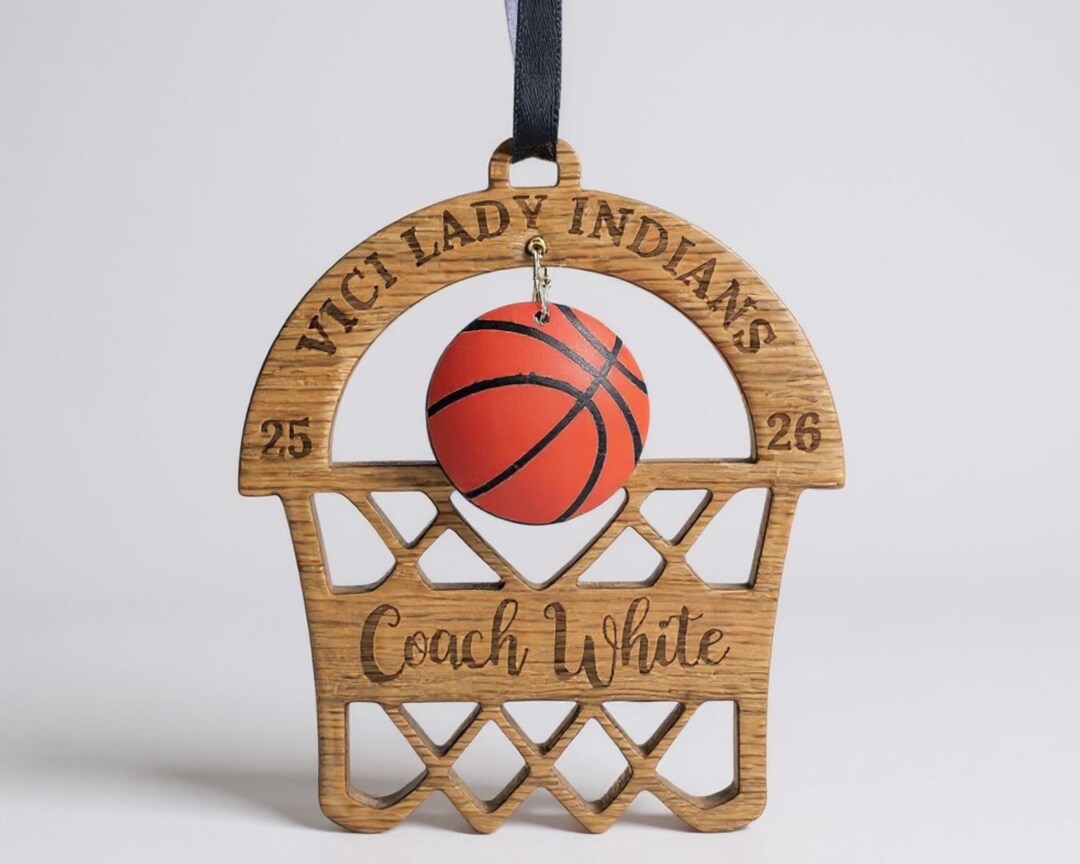 Basketball Ornament Personalized Team Player Gift Idea Coach ...