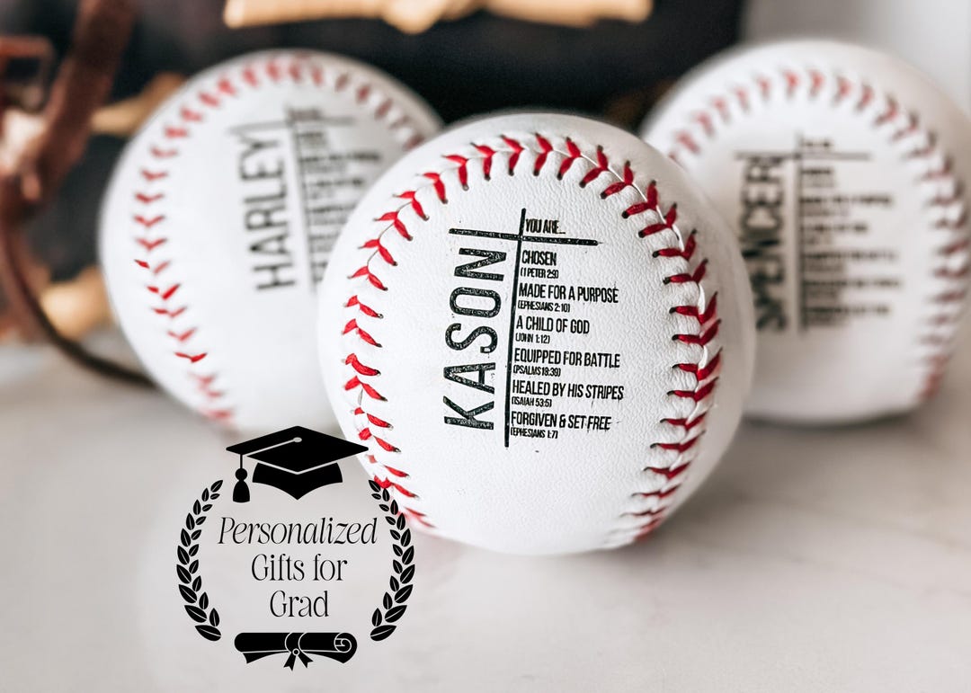 Personalized Scripture Baseball Christian Gift for Senior Graduate ...