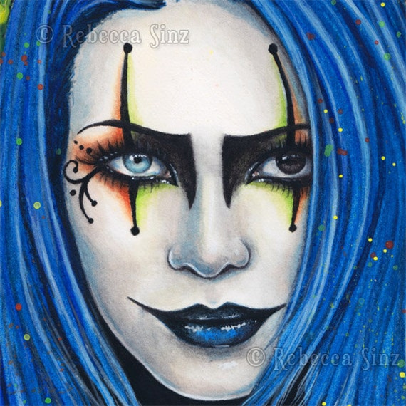 Pretty Harlequin Makeup