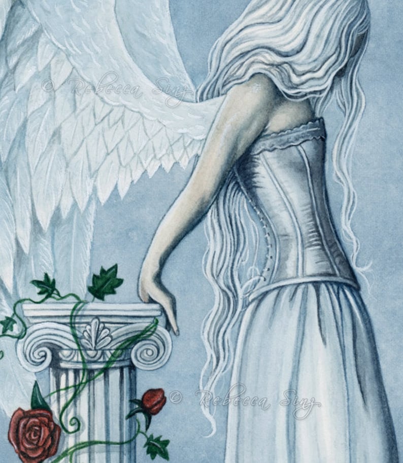 Hope and Despair 19x13 Print Angels Emotions Art Sadness Depression ...