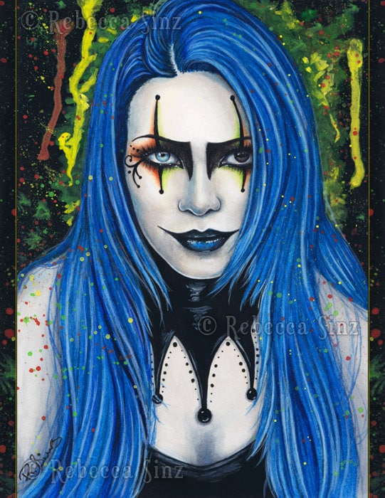 Harlequin Jester Makeup