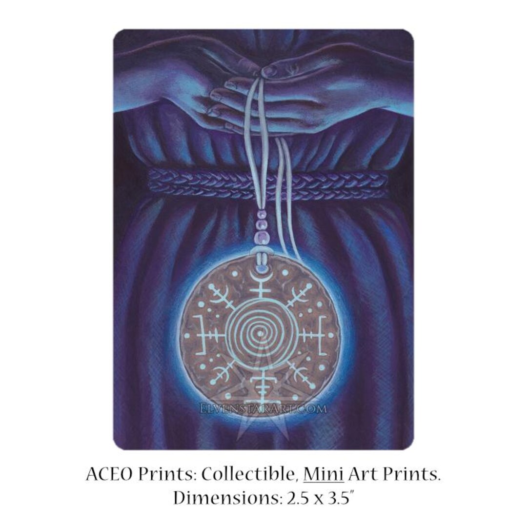 Amulet Talisman Oracle Card Fantasy Art ACEO Print Artist Trading Cards ...