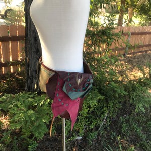 Colorful Leather Fairycore Belt With Pockets - Etsy