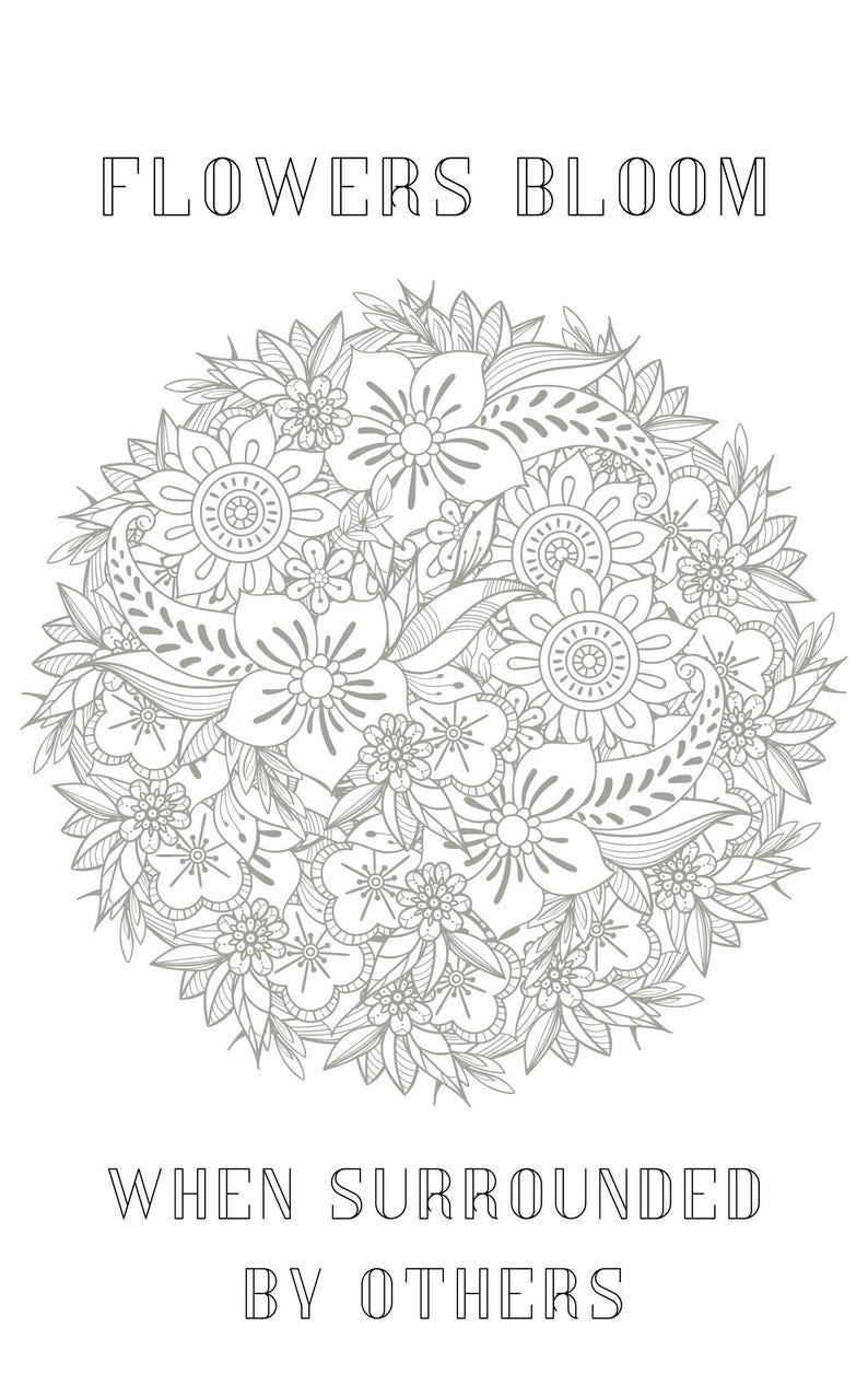 Neurodivergent Coloring Book Digital Files Printable Mindfulness Stress ...