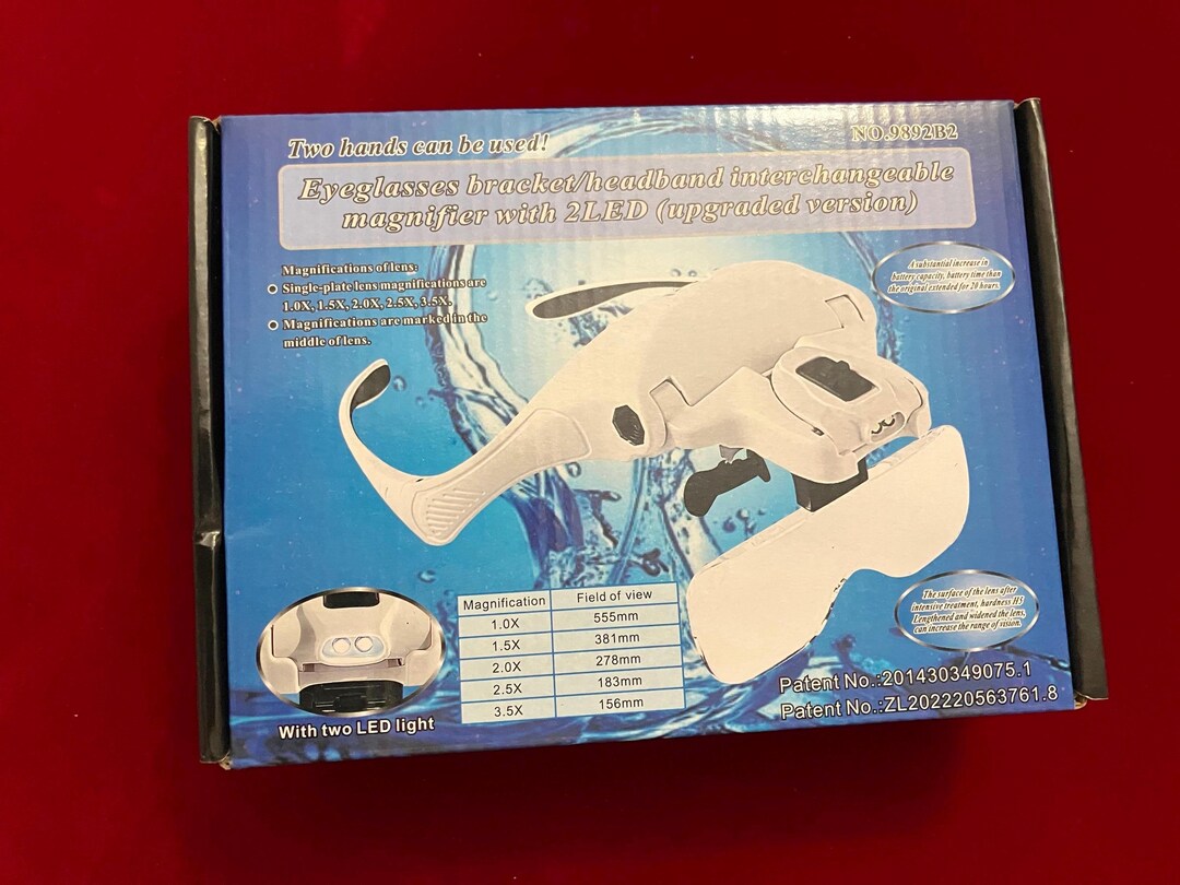 Miniature Crafters Magnifying Lighted Specs W/ Lenses NEW in Box - Etsy