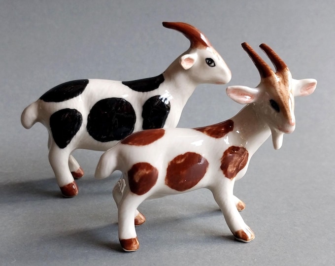 Polymer Clay Goat Kid, Baby Goat Sculpture, Realistic Handmade Figurine ...