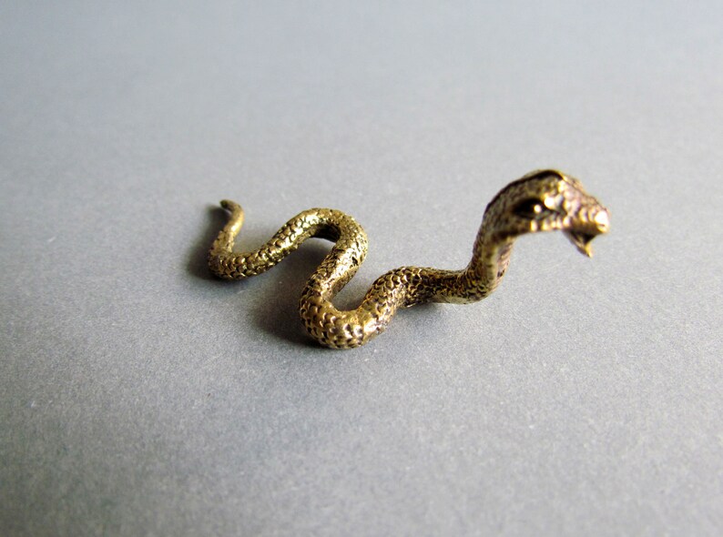 Tiny Brass Snake Animal Small Miniature Brass Figurinesnake | Etsy