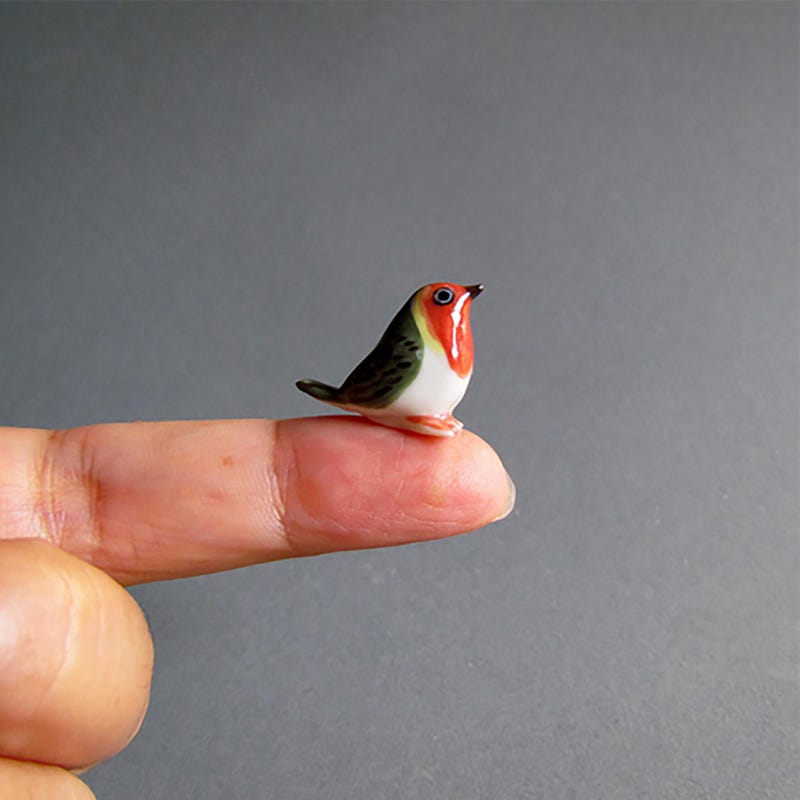 Micro Miniature Bird Figurines - Etsy