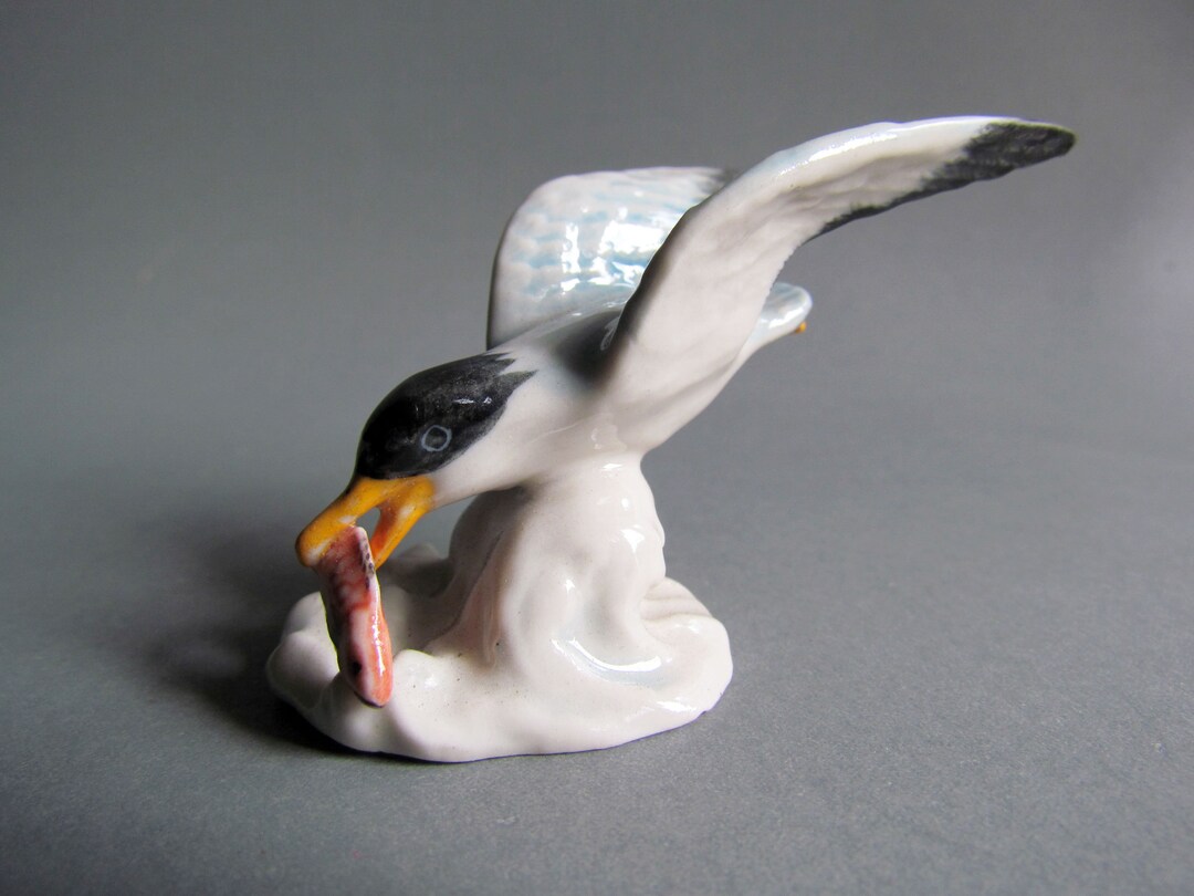 Bird Miniature Ceramic Figurine Porcelain Statue Collectible Mini ...