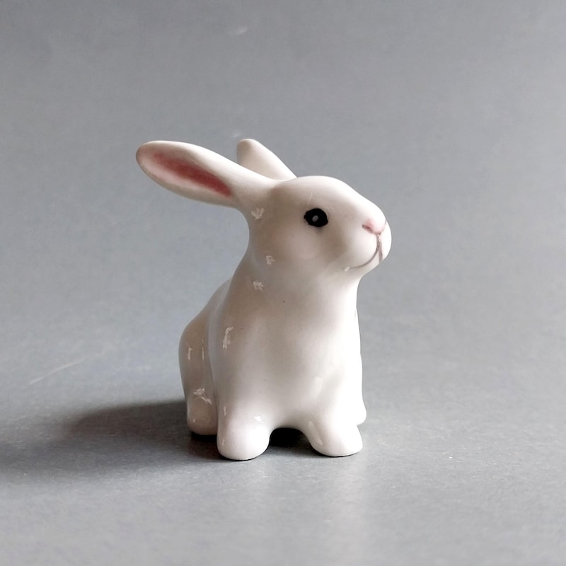 Porcelain Rabbit Statues - Etsy