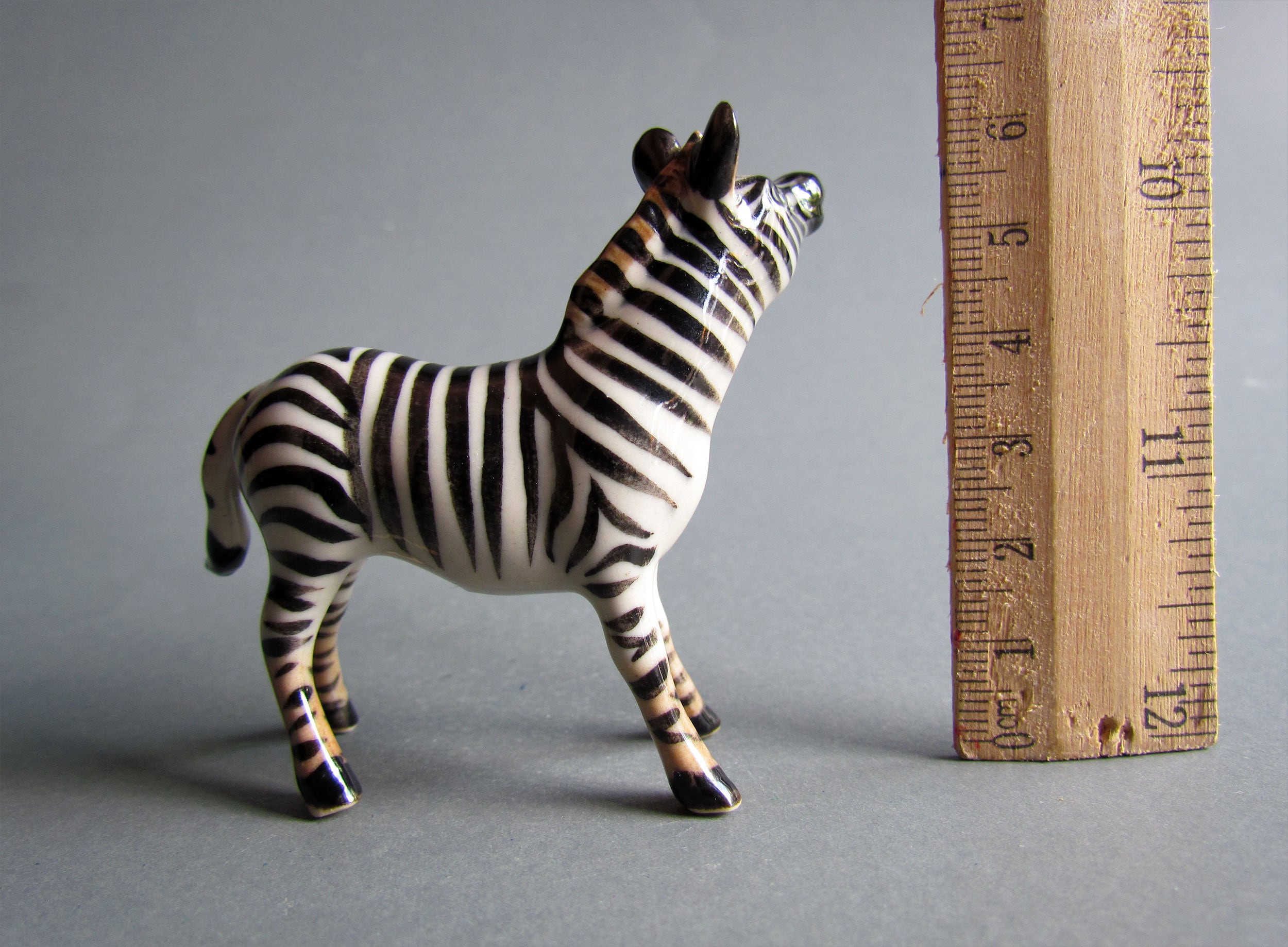 Zebra miniatura zebra animal cerámica cebra porcelana | Etsy