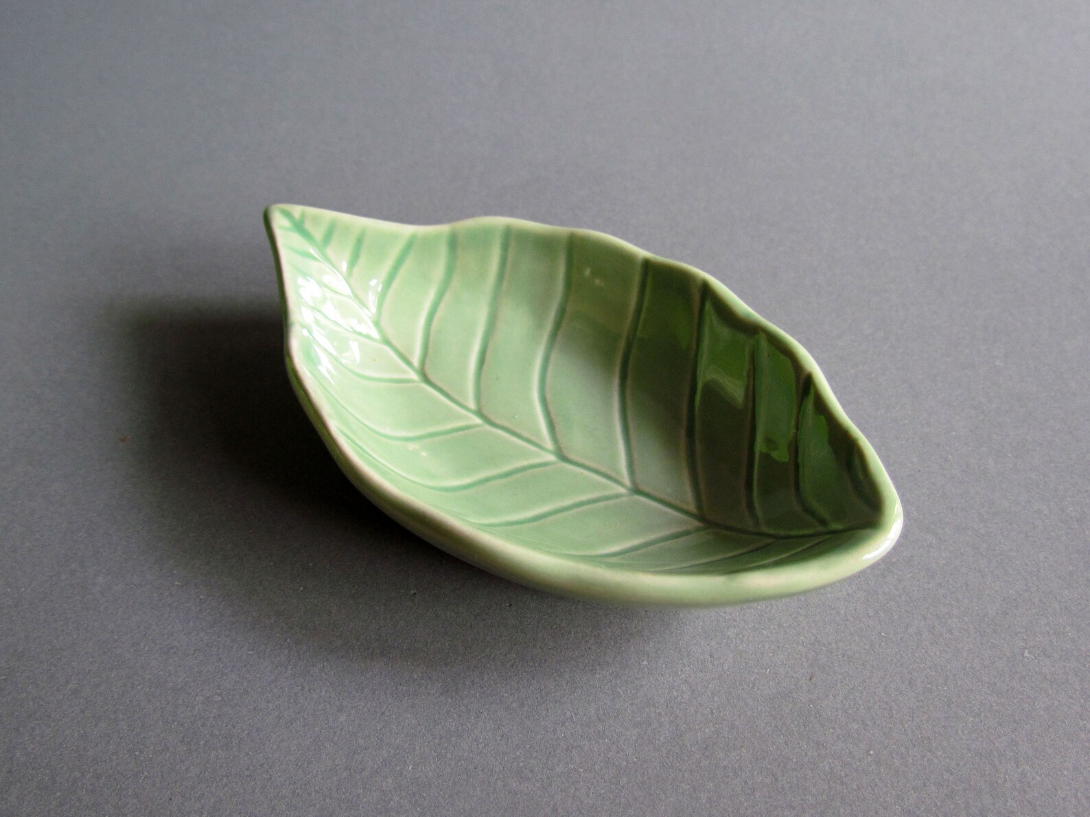 Leaf Small Bowl Ceramic Sauce Snack Dish Serving Plate Tableware Blue ...