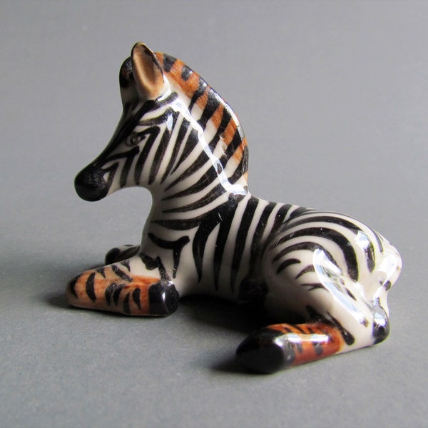 Ceramic Zebra Figurine - Etsy