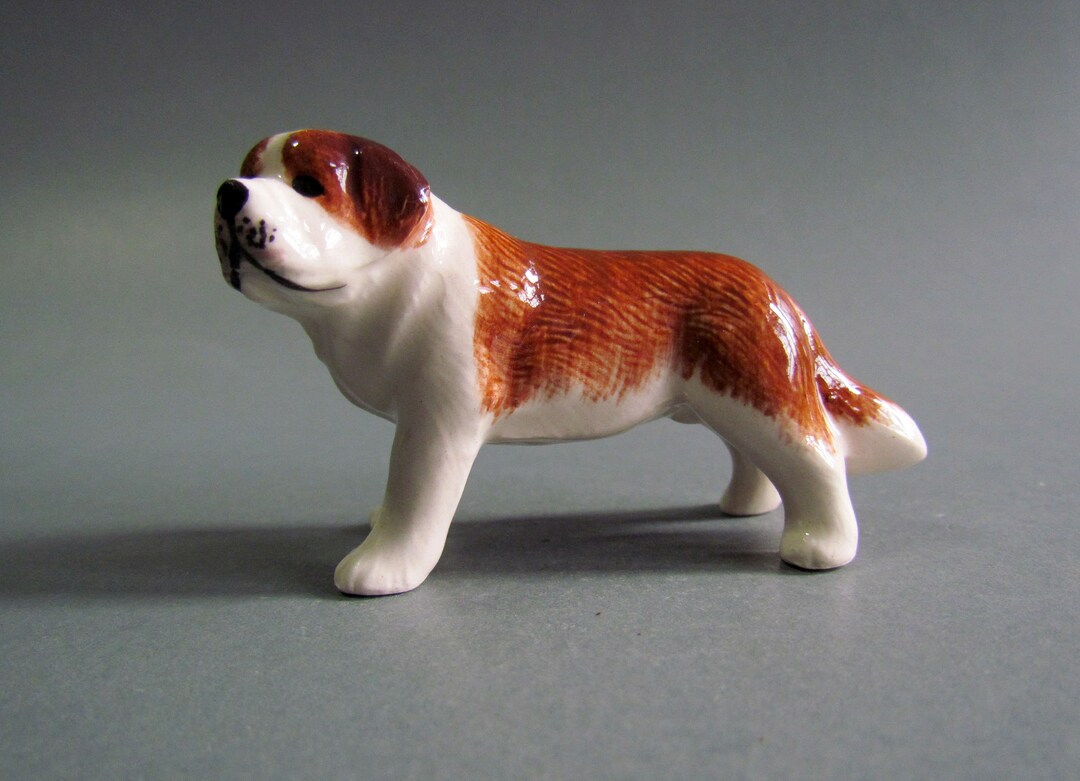 Dog Miniature Ceramic Animal Figurine Small Statue Collectible Dog ...