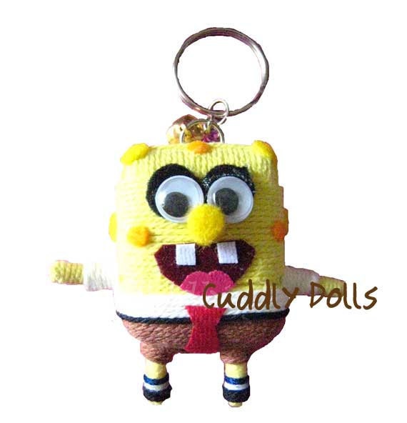 Items similar to Handmade String doll/Voodoo doll keychain-spongebob ...