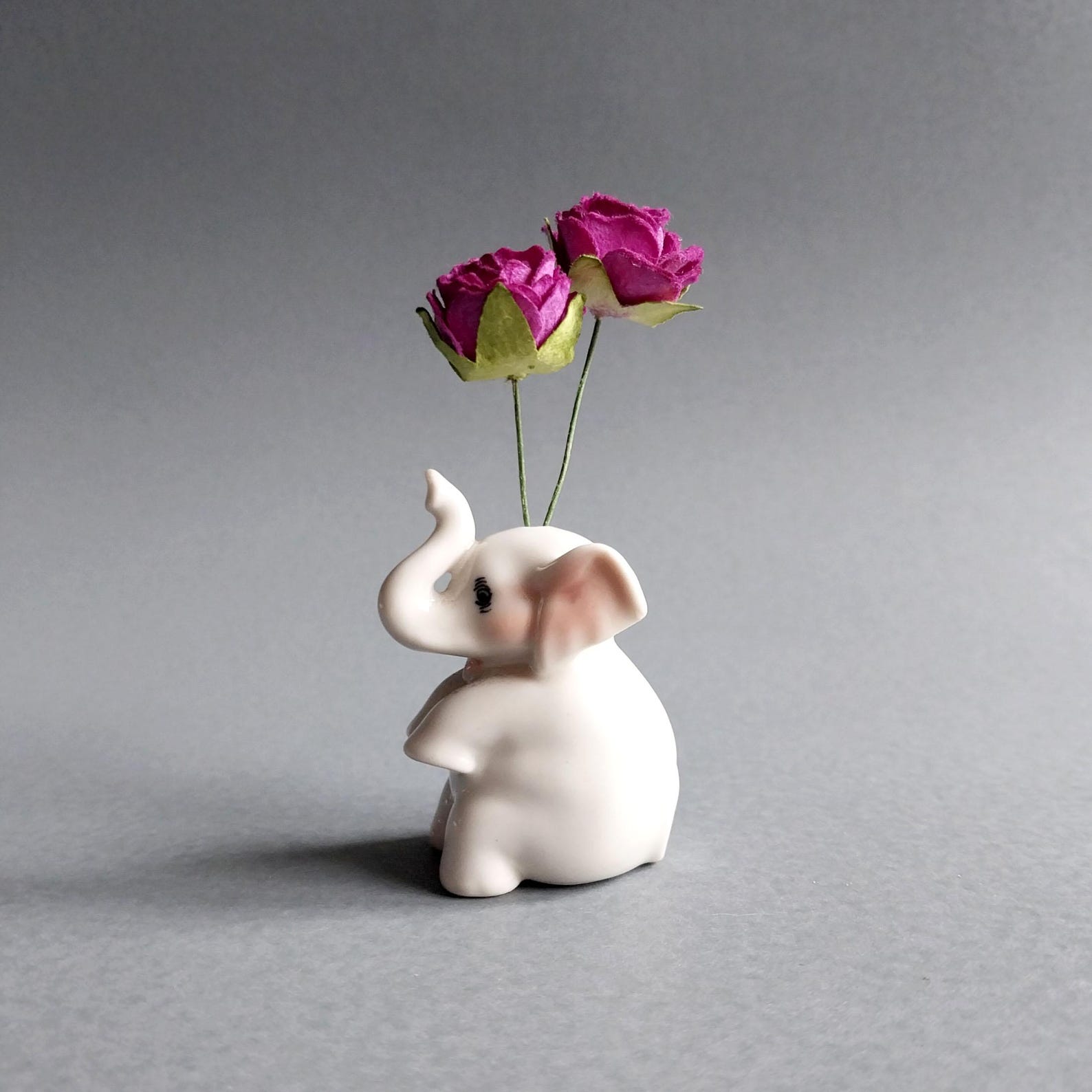 Whimsical Ceramic Animal Bud Vases / Incense Holders - Cute Desk Decor ...