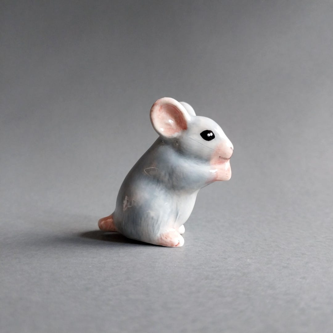 Ceramic Incense Holder Mouse Ceramic Figurine Miniature Ceramic Rat ...