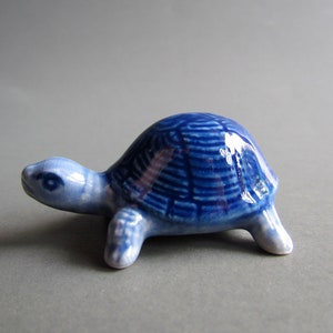 2 of Turtles Ceramic Animal Figurine Tiny Miniature Porcelain Staue ...