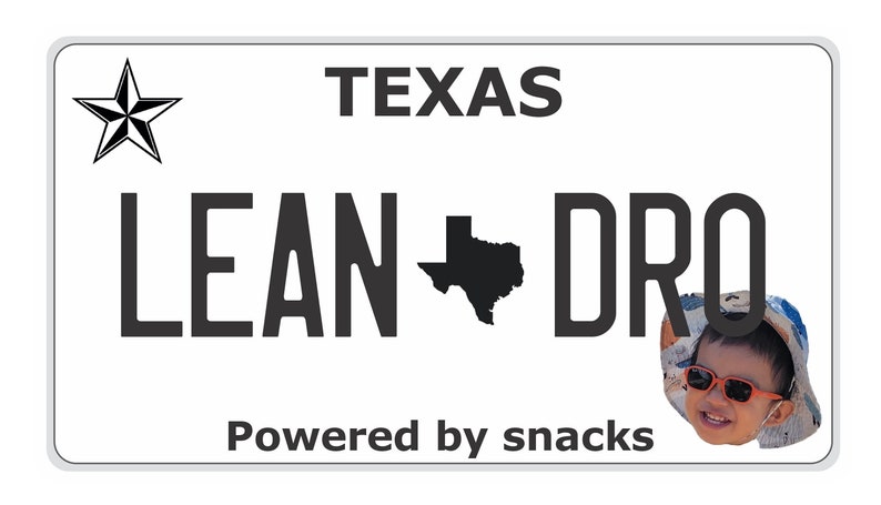Baby License Plate for Stroller | Texas Baby License Plate | - Etsy