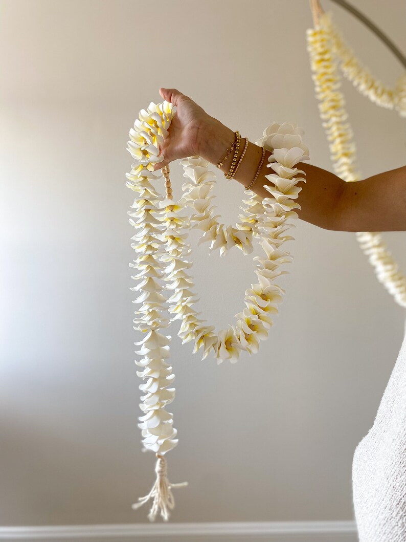 Plumeria Garland, 5cm Foam Plumeria Garland, Plumeria Lei Strand, Lei ...