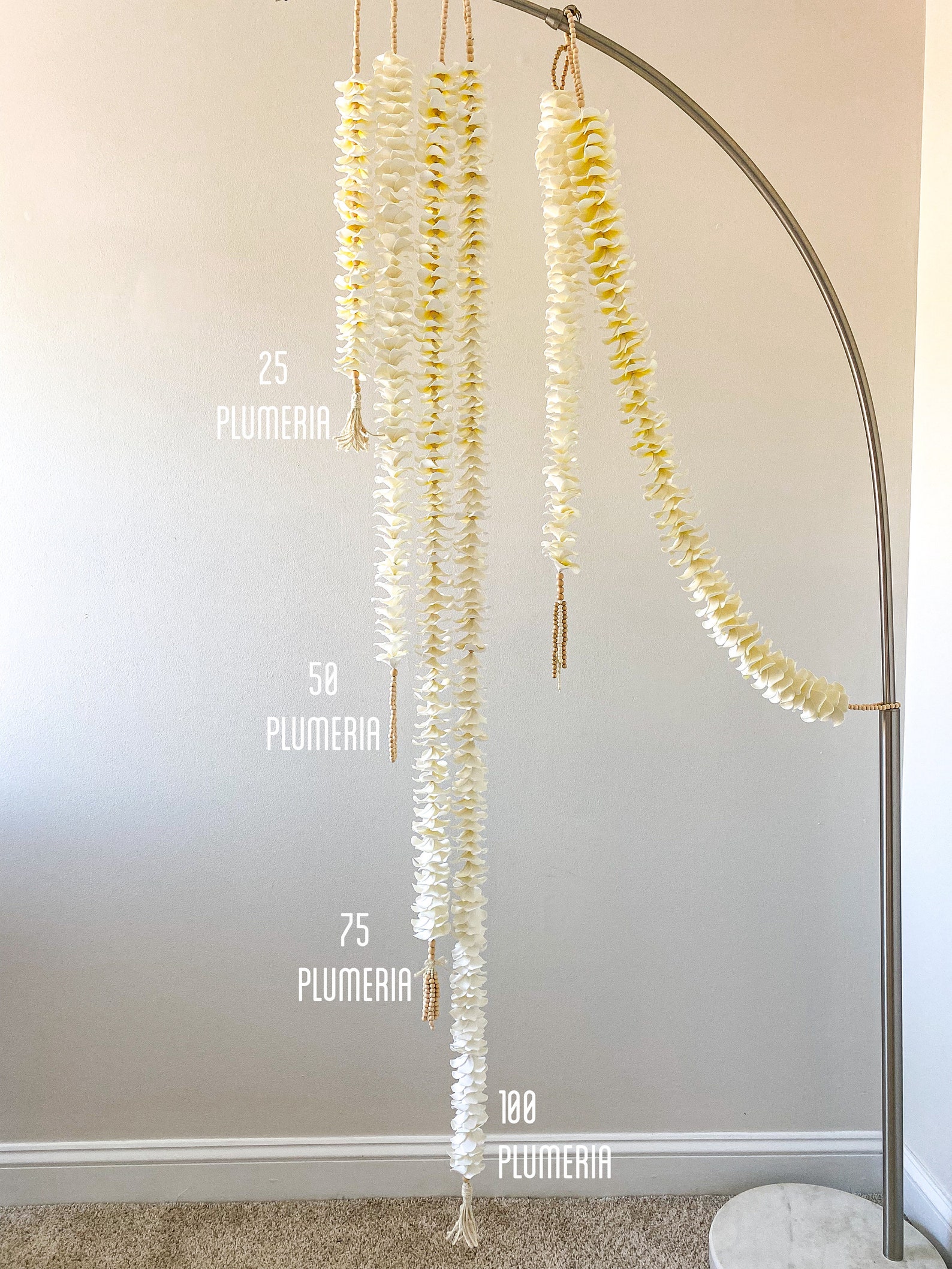 Plumeria Garland, 5cm Foam Plumeria Garland, Plumeria Lei Strand, Lei ...