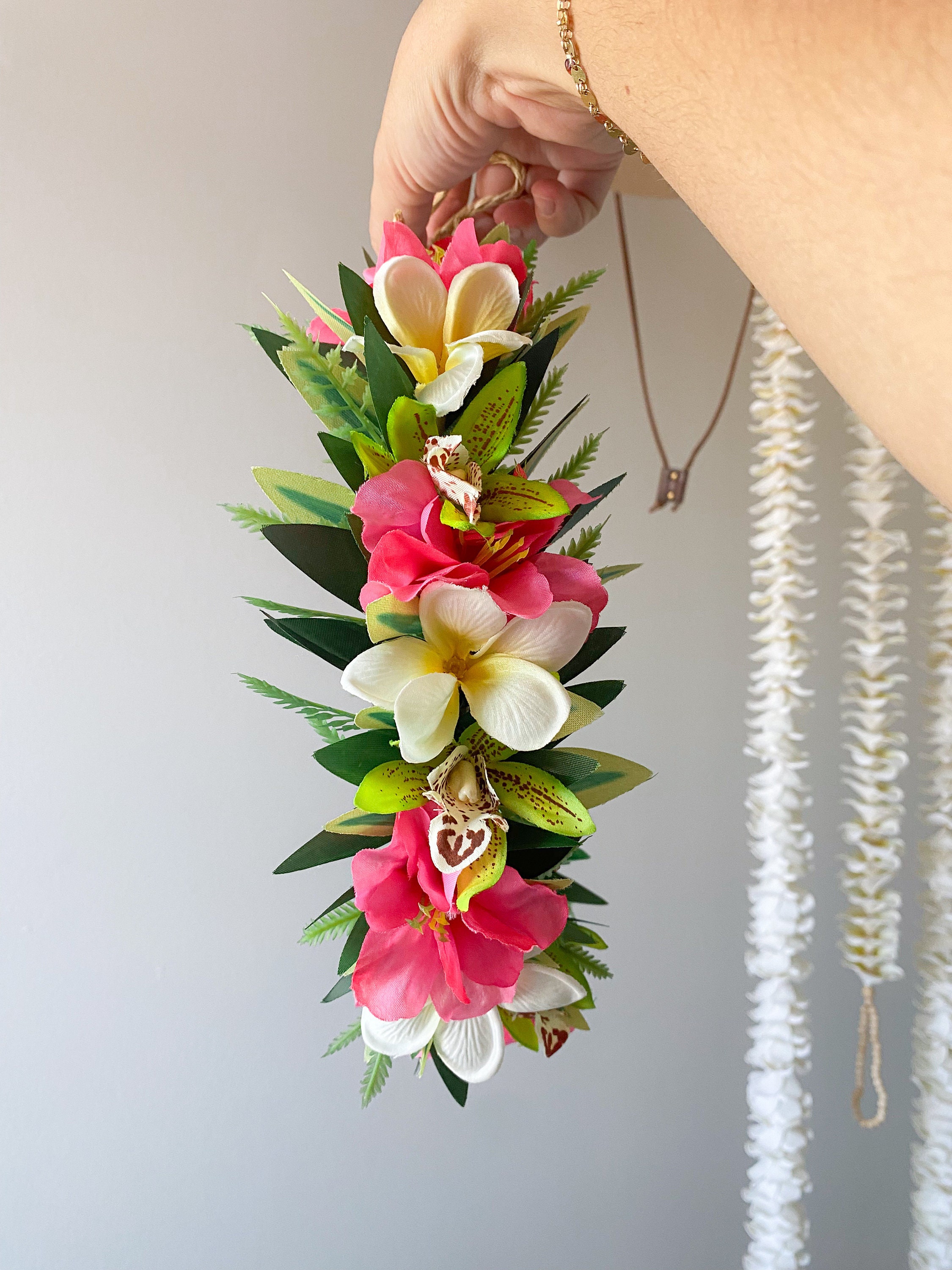 Flower Crown Silk Tropical Flower Crown Hawaii Flower Crown Orchid ...