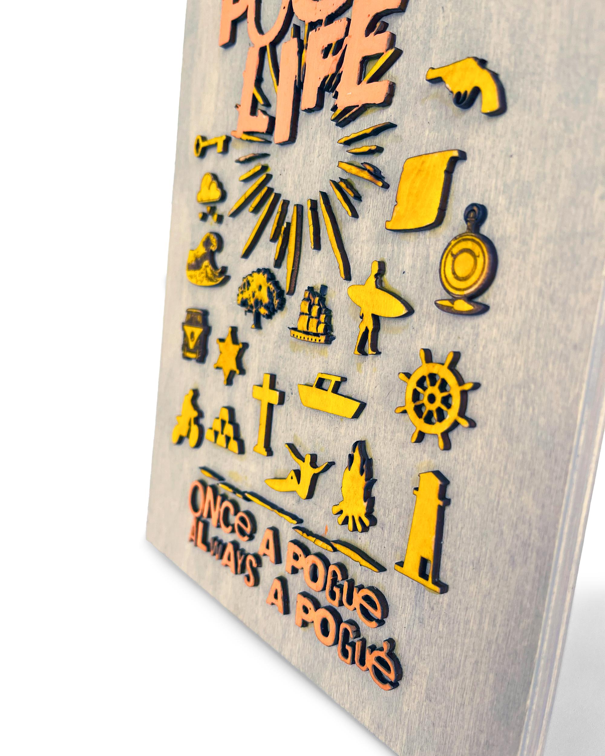 Pogue Life Wooden Wall Art for Outer Banks Fan Inspired Art for OBX ...