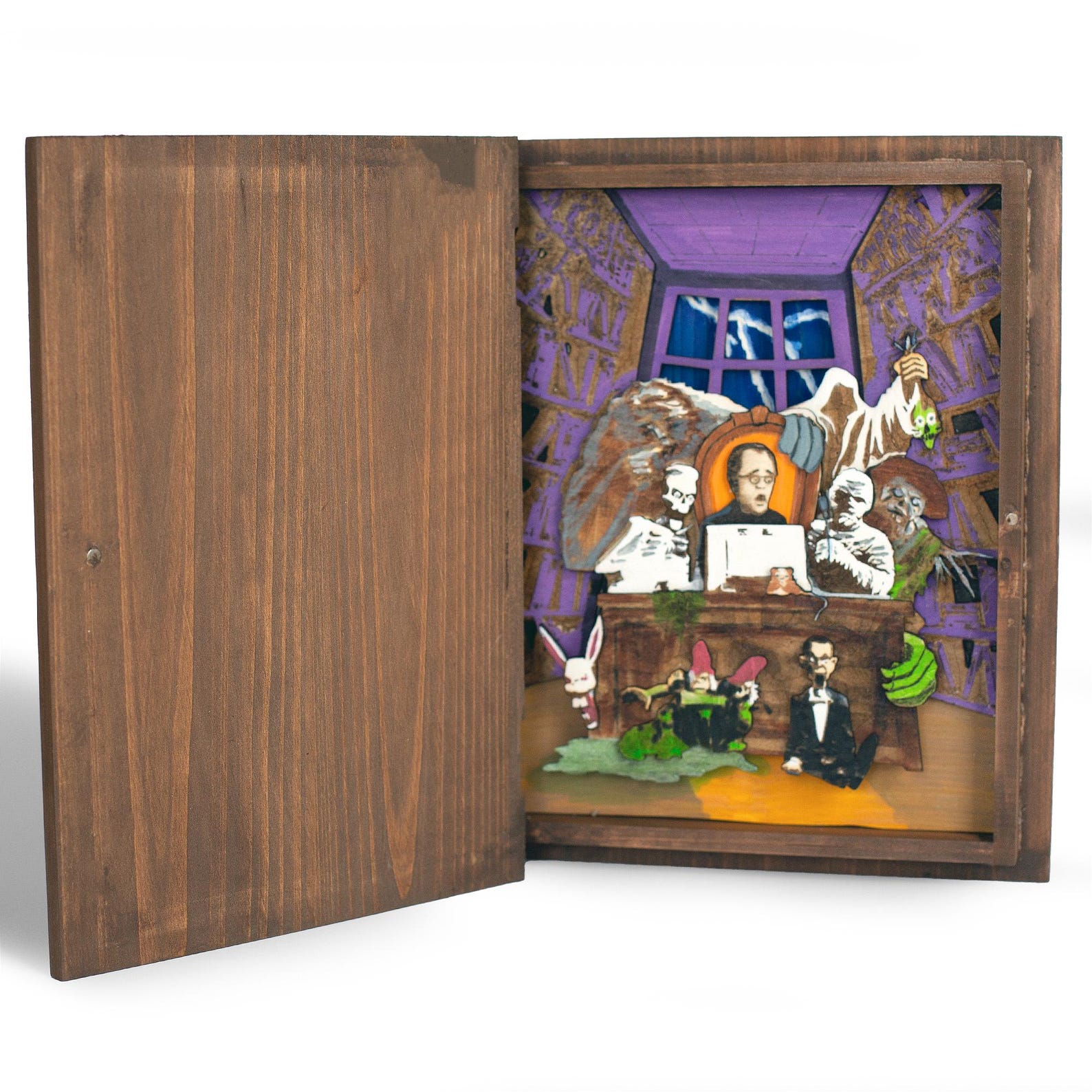 Goosebumps Book Art | R.L. Stine, Slappy the Dummy, 3D Wood - Etsy