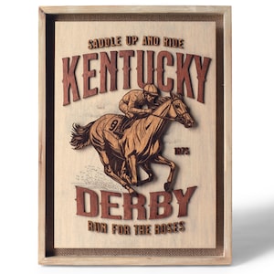 Kentucky Derby Wood Wall Art, Churchill Downs Horse Racing Decor - Etsy