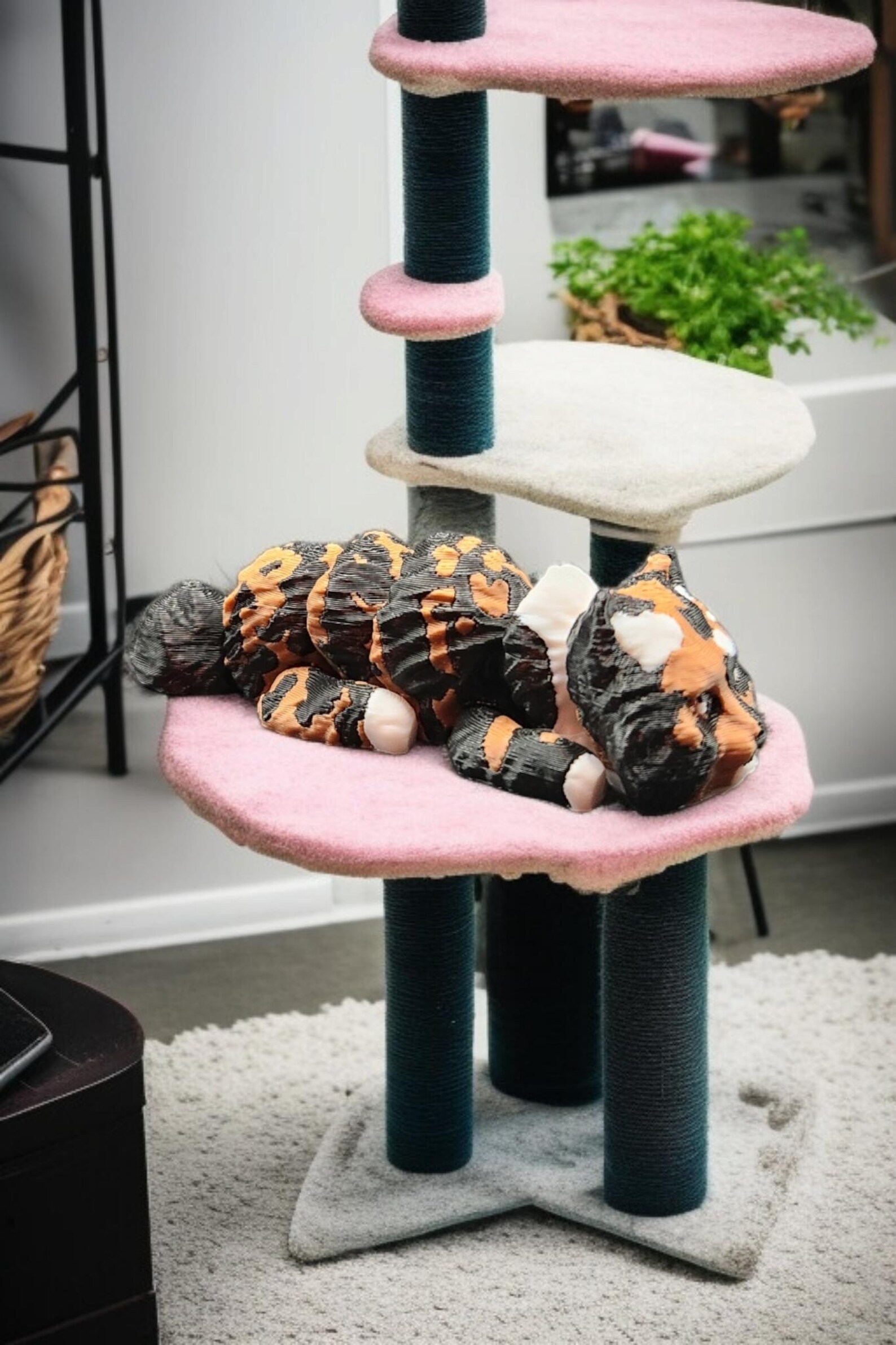 3D Printed Articulated Cat Figurine – Poseable Flexi Cats in Multiple ...