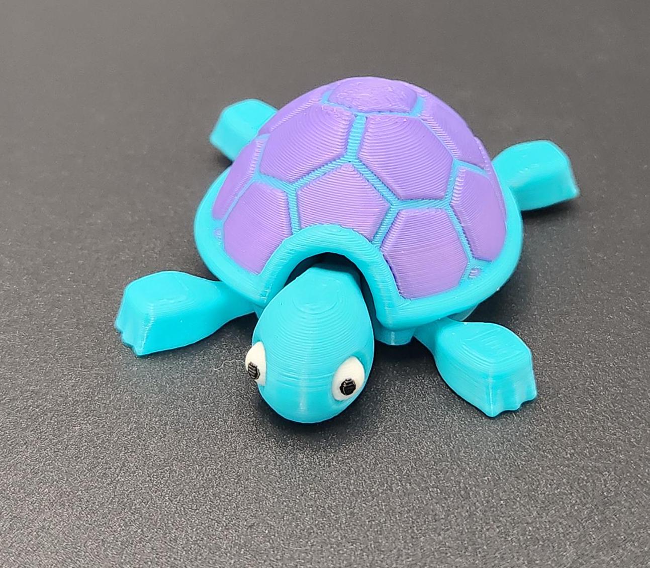 Turtle, Articulated, Flexy, Fidget, Cute, Animal, 3d Printed ...