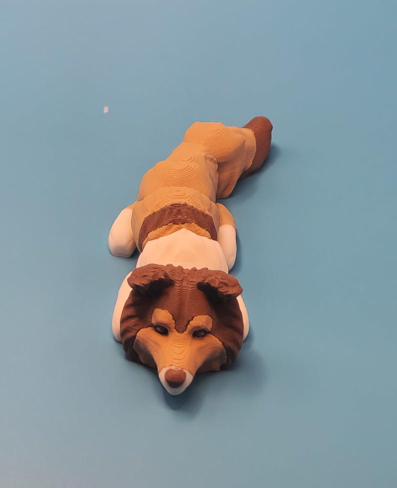 3D Printed Articulated Fidget Dog:poseable Fidget Toy - Etsy