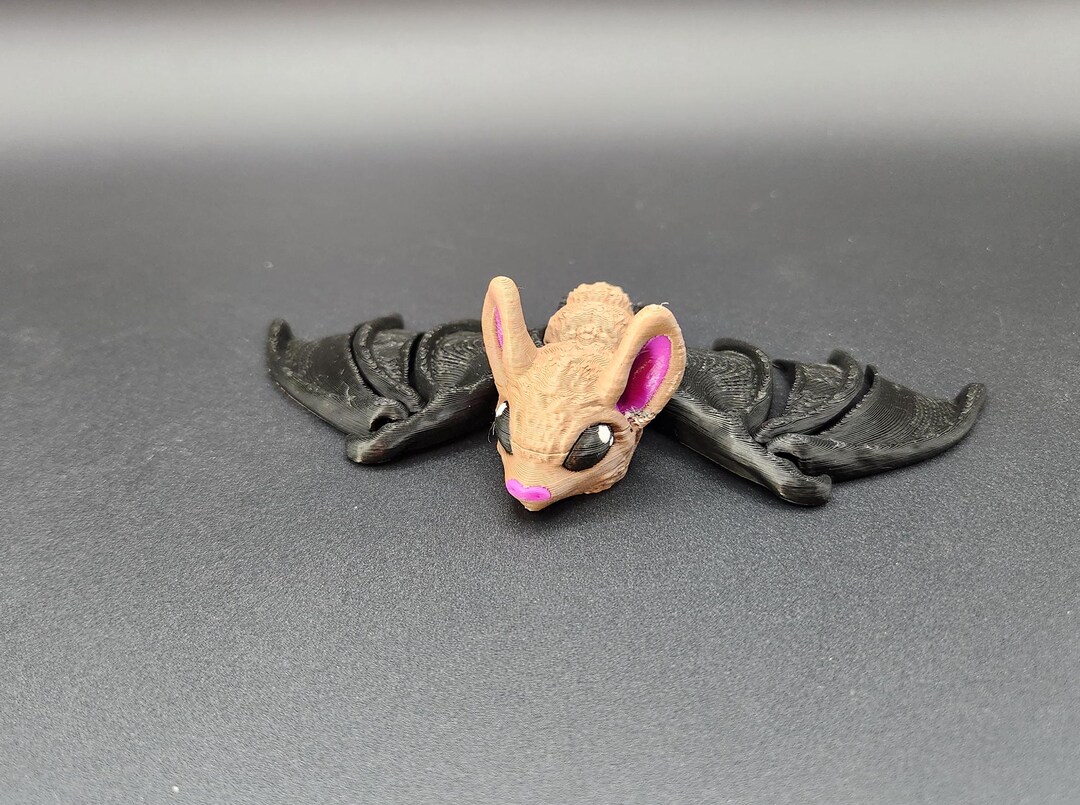 3D Printed Cute Bat - Etsy