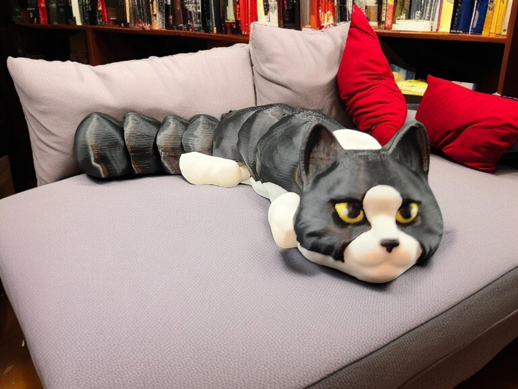 3D Printed Articulated Cat Figurine – Poseable Flexi Cats in Multiple ...