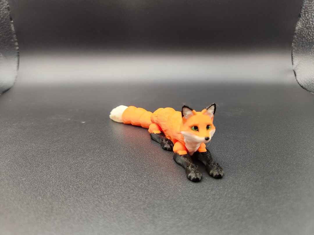 3D Printed Cute Flexy Fox - Etsy
