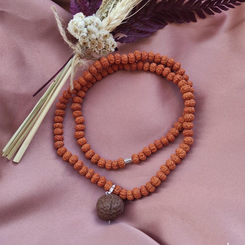 Authentic Jenitri Rudraksha Healing Necklace Chakra Balancing ...