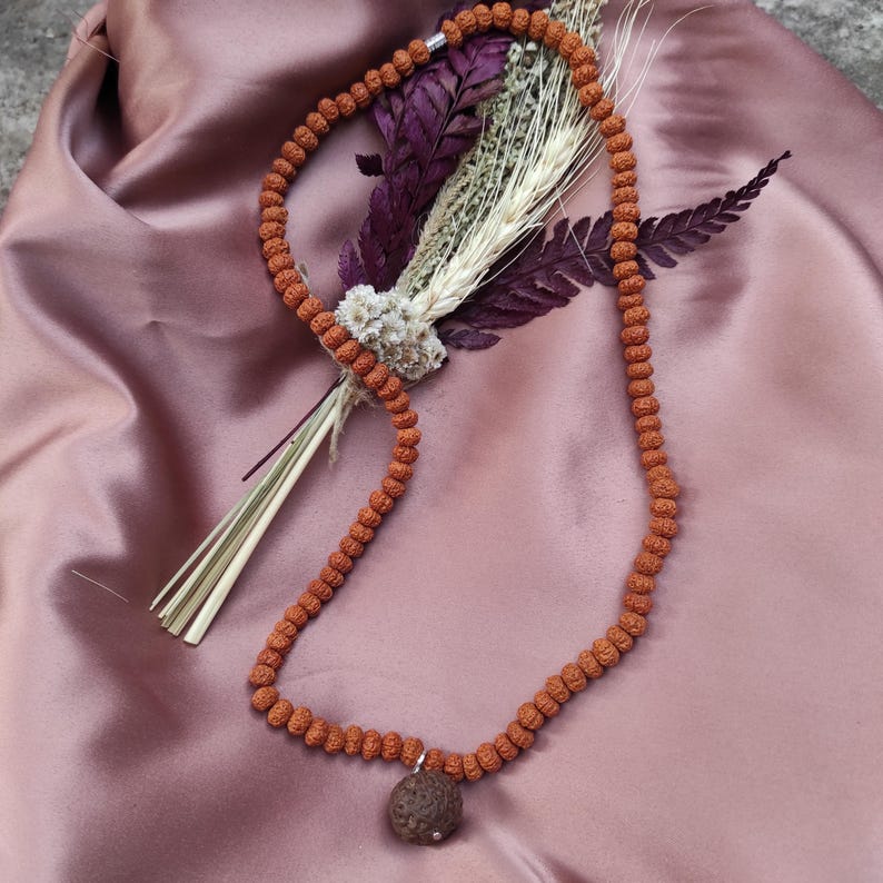Authentic Jenitri Rudraksha Healing Necklace Chakra Balancing ...