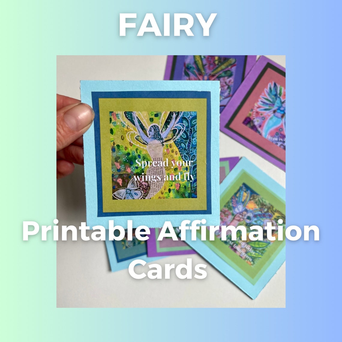 Affirmation Card Set Fairy Printable - Etsy