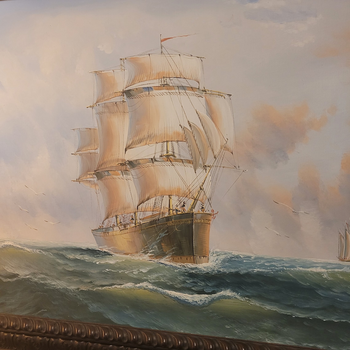 Original Painting Colonial Ship - Etsy