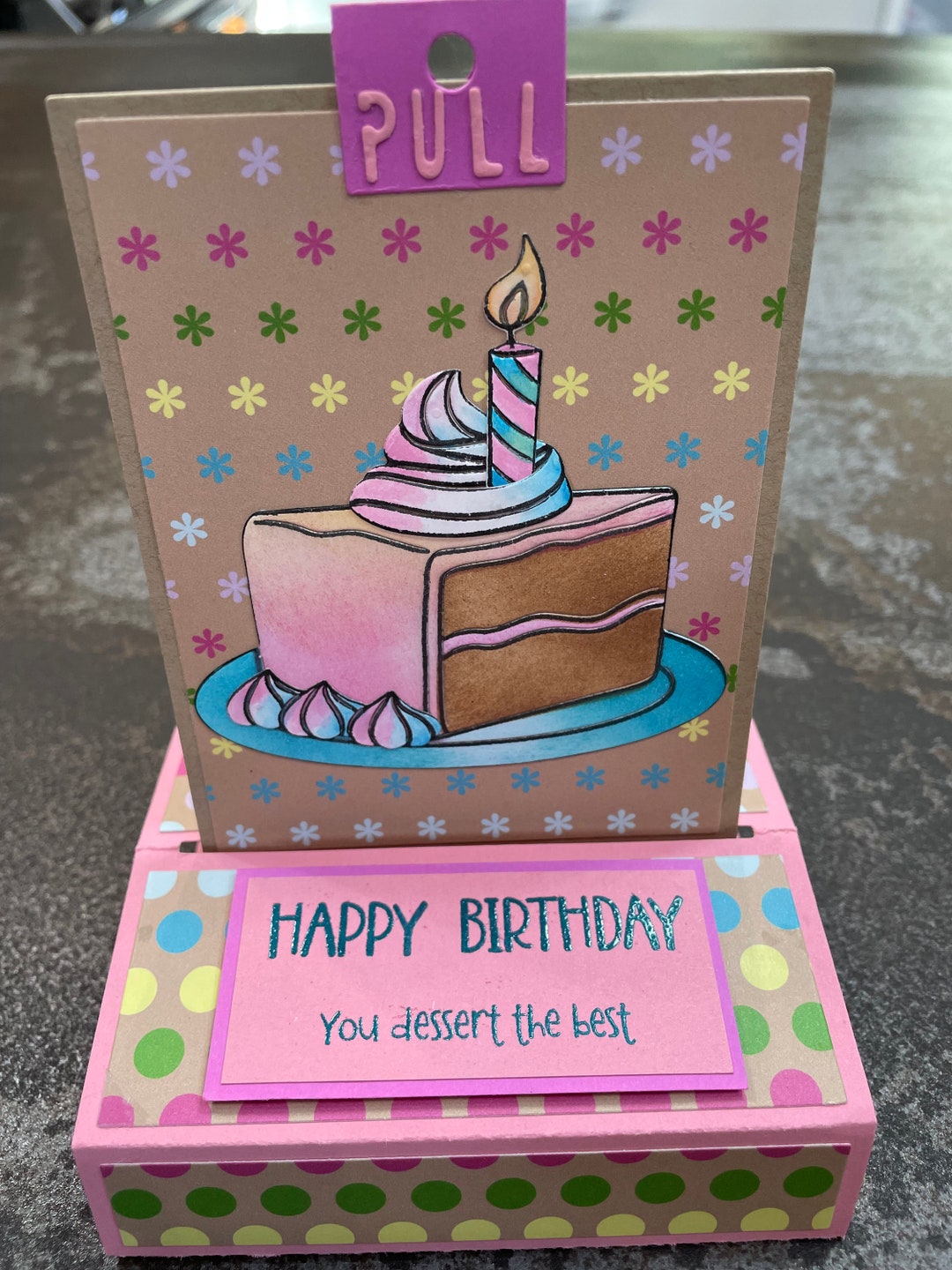 Fun Pull up Box Birthday Card - Etsy