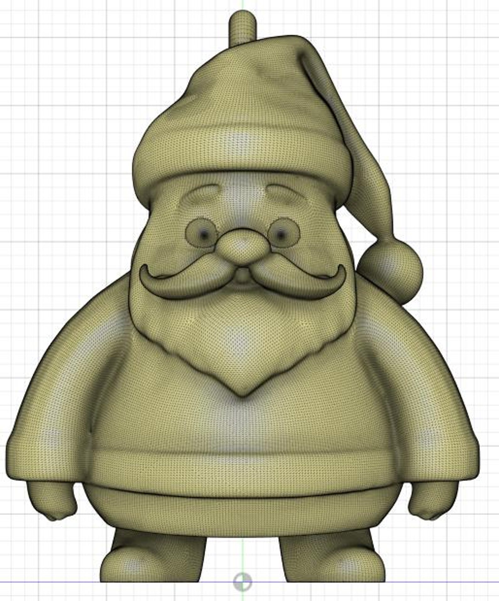 Santa Claus STL | 3D Printable Christmas Decor | Cute Holiday Santa ...