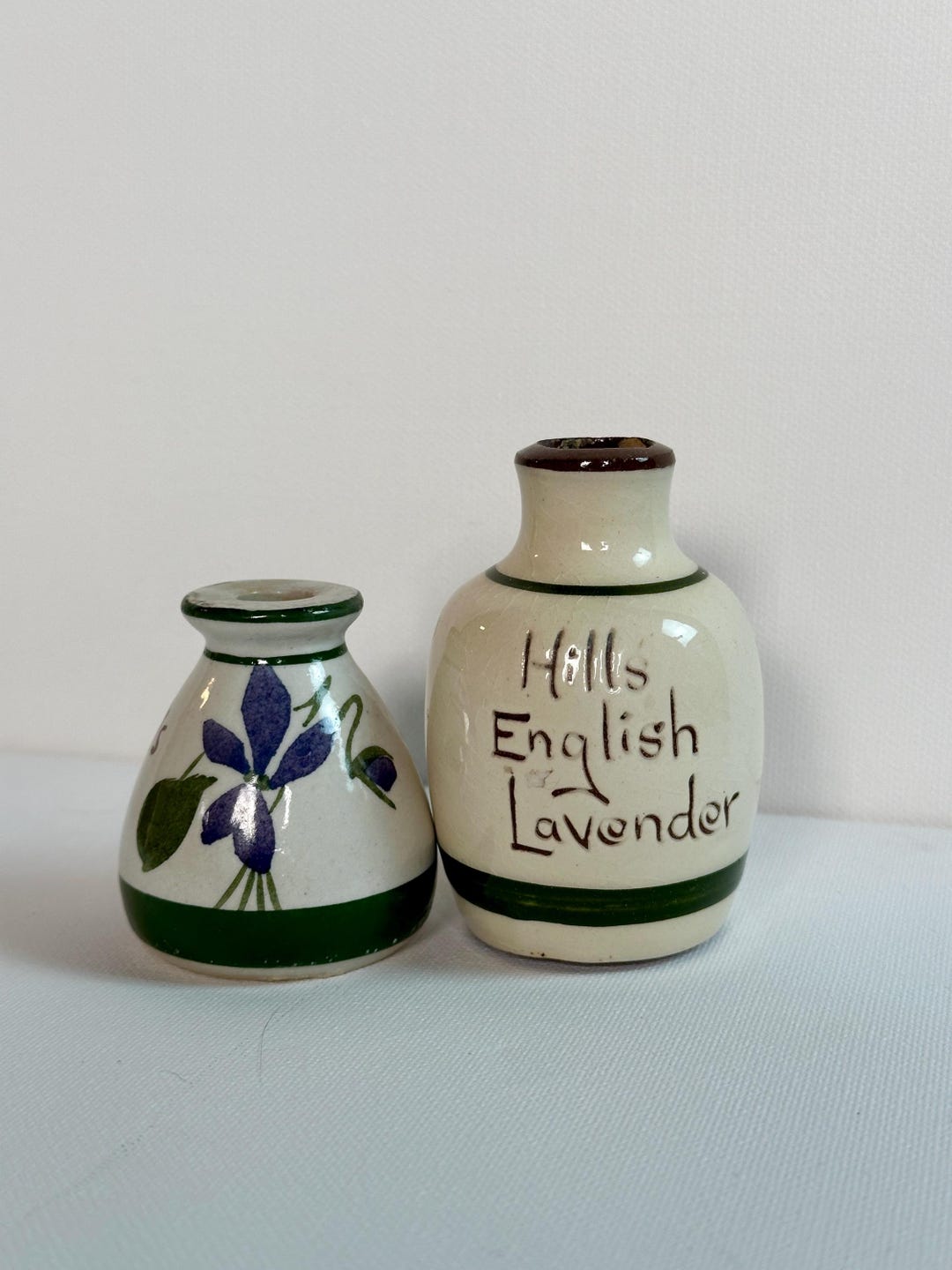 Devon Violets and English Hills Lavender Stoneware Perfume Bottles - Etsy