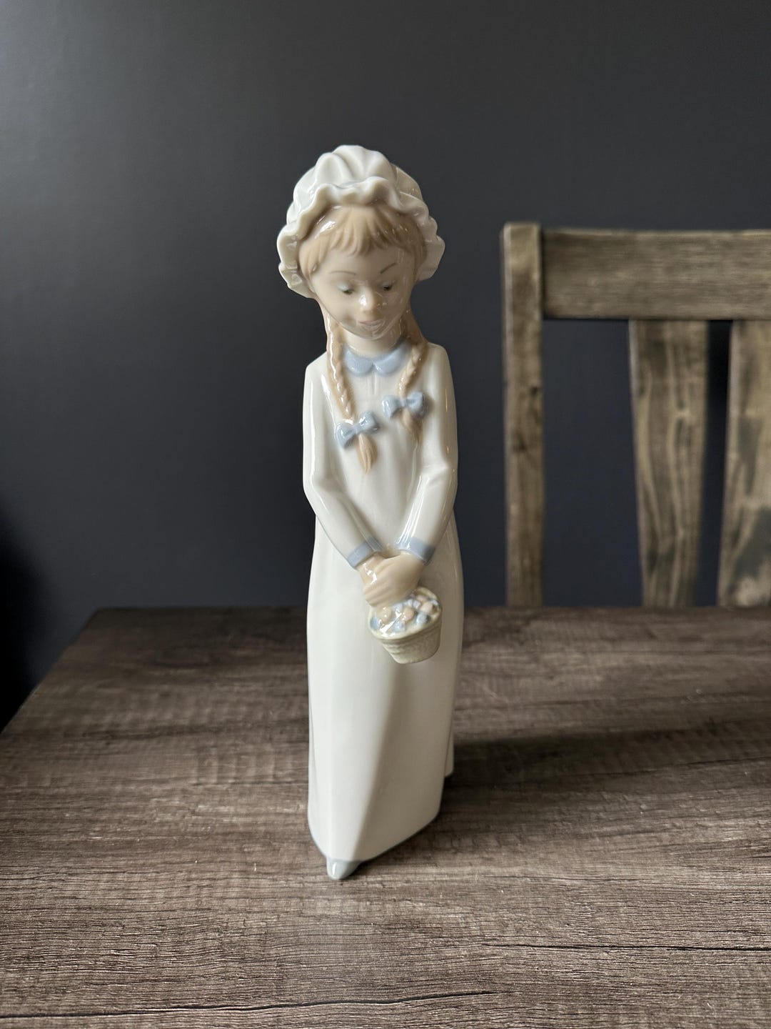 Vintage Zaphir Porcelain Girl Figurine – Made in Spain – Country Bonnet ...