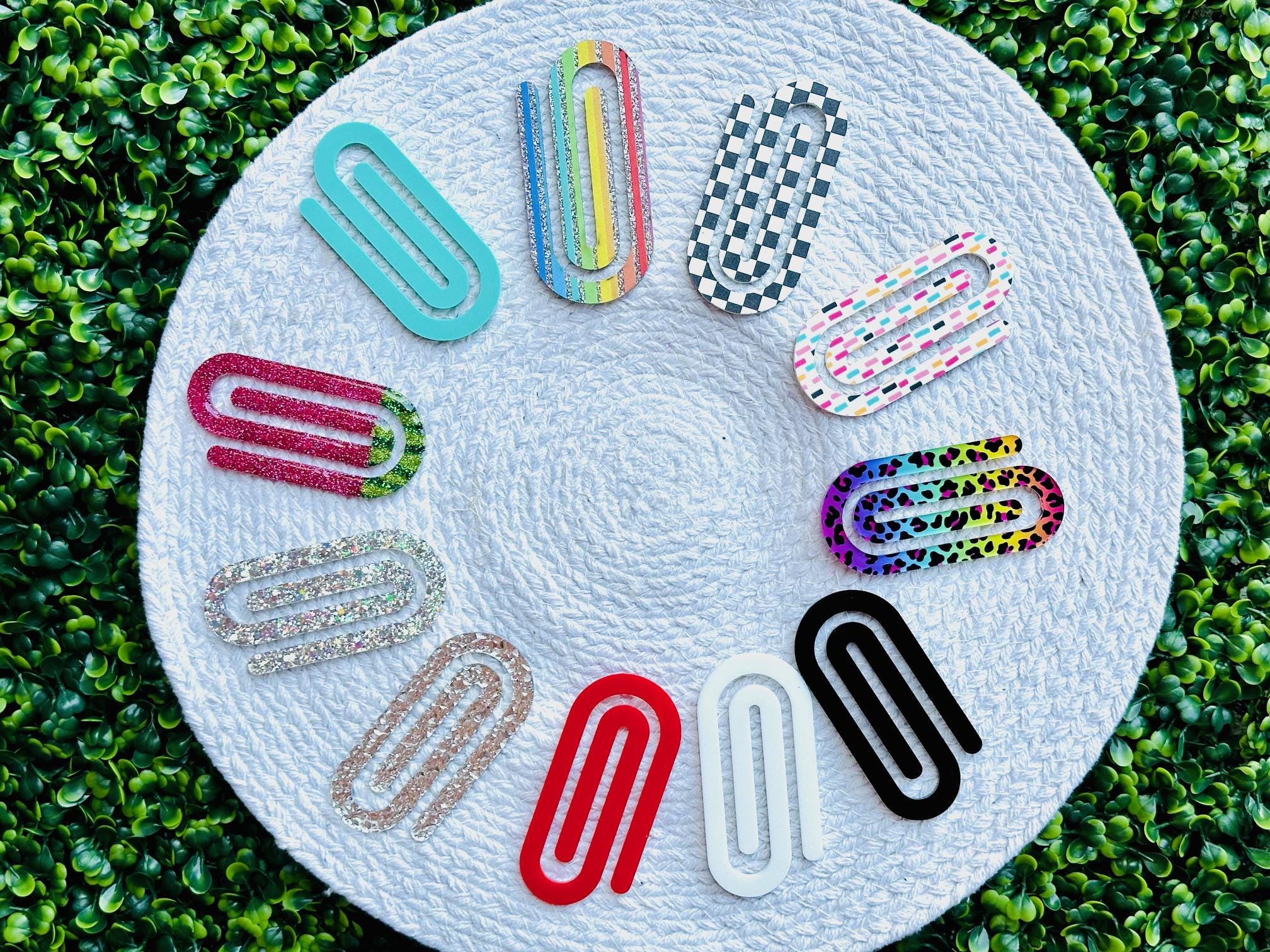 Colorful Jumbo Paperclip Bookmark- Bookmark. Jumbo Paper Clip for ...