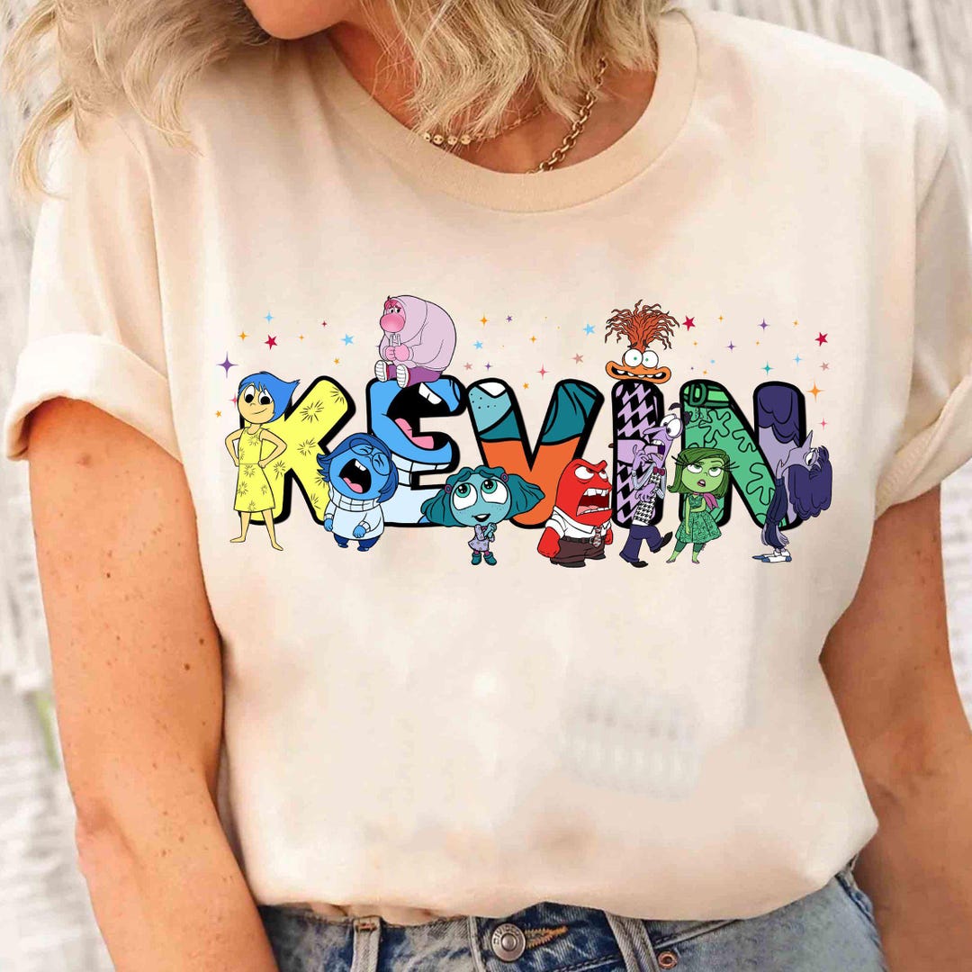 Personalized Disney Inside Out Shirt, Custom Boy Girl Name Kids Joy ...