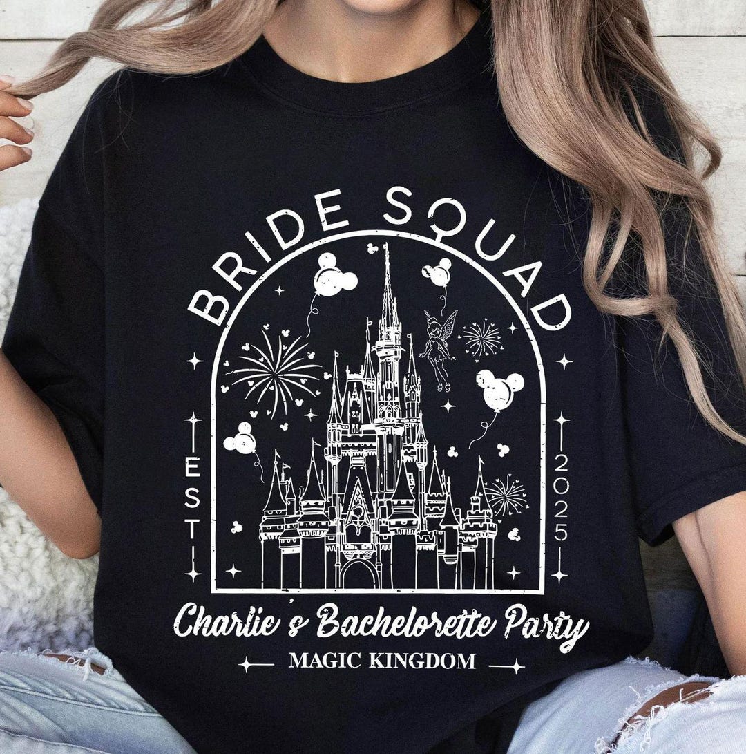 Customize Disney Castle Bride Coquette Bow Shirt, Disney Bachelorette ...