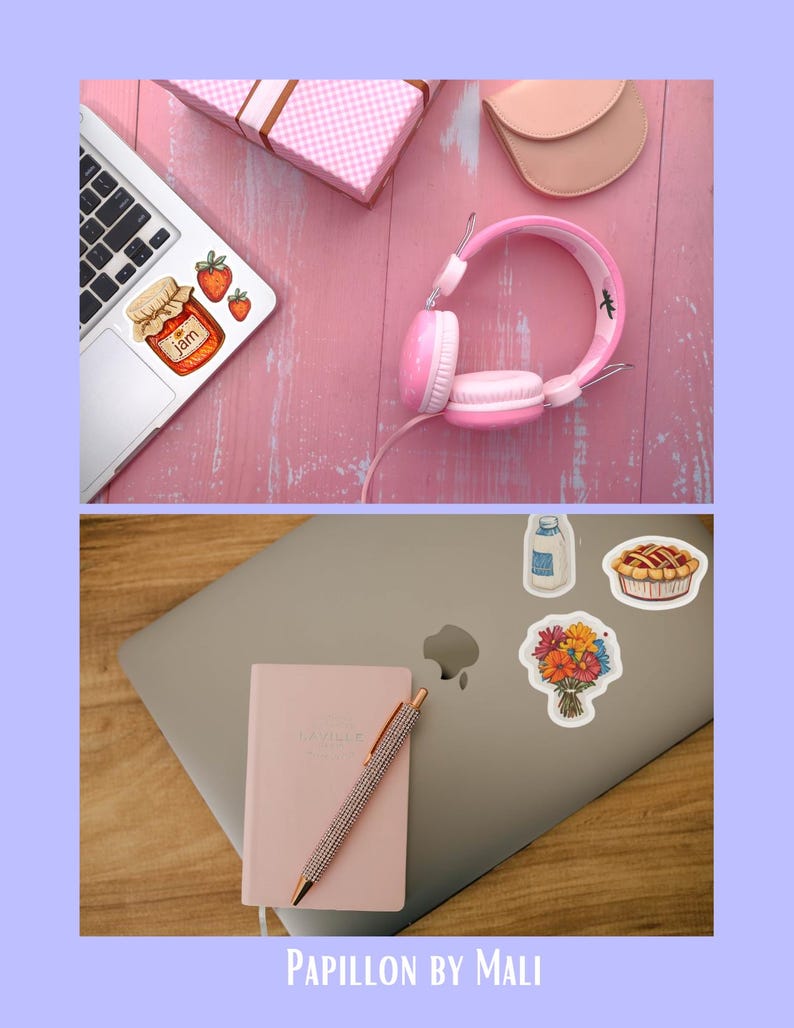 Cute Printable Stickers, Cottagecore Sticker Sheets Cute Vintage Food ...