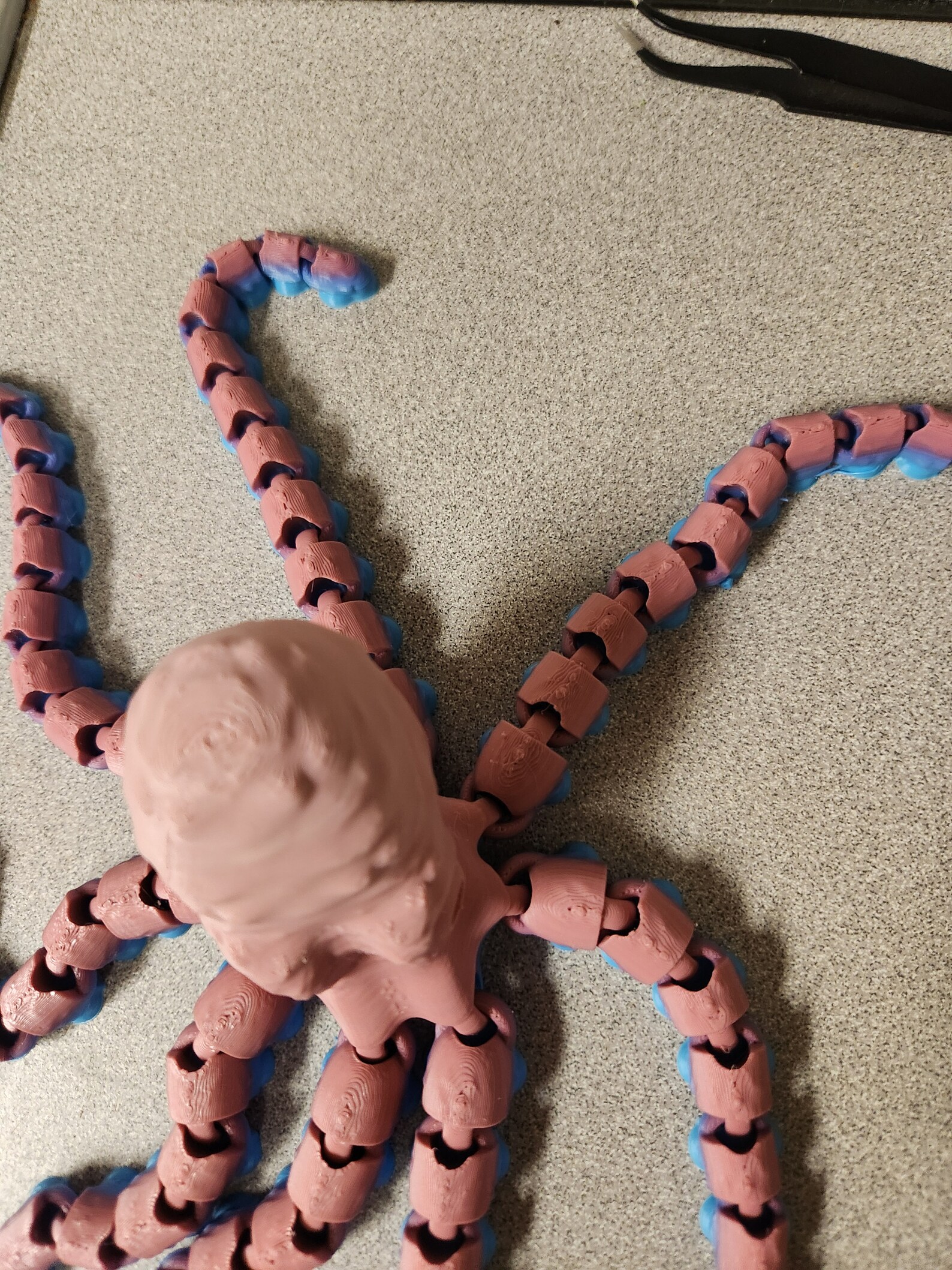 3d Print Articulated Octopus. Made With a Matte Pla Filament That ...
